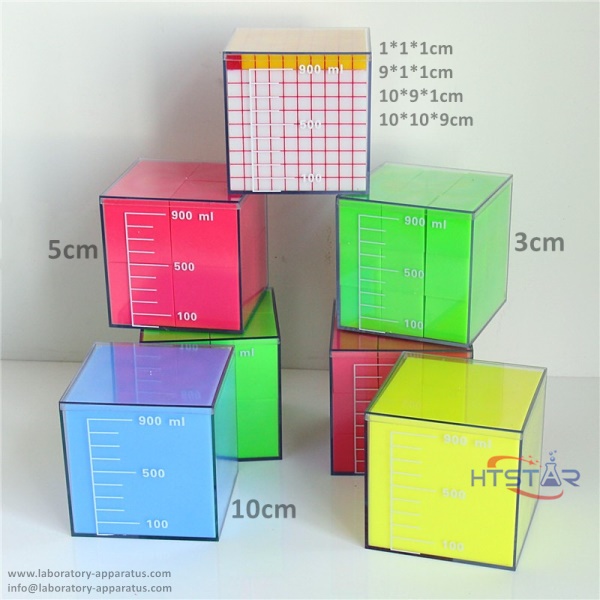 Capacity Unit Demonstrator Cubic Decimeter Model School Math Tools Set ...