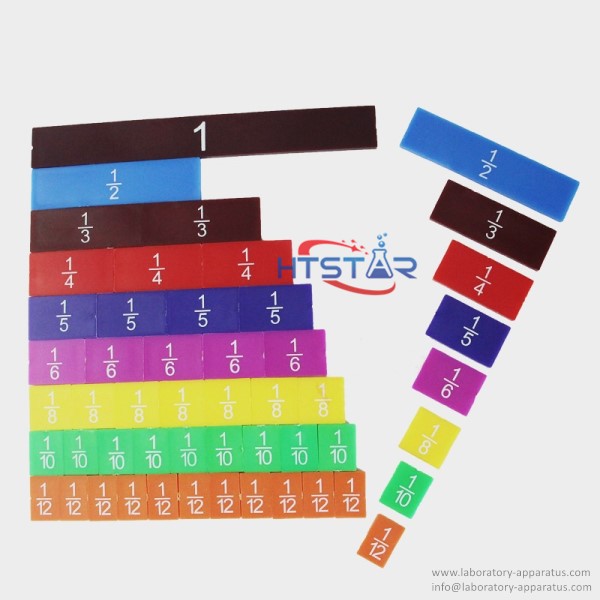 Fraction Demonstration Block Elementary School Math Tools Teaching Aids ...