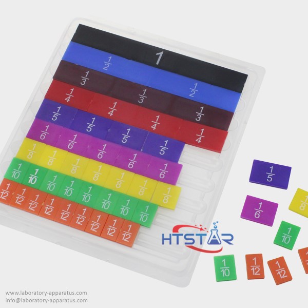 Fraction Demonstration Block Elementary School Math Tools Teaching Aids ...