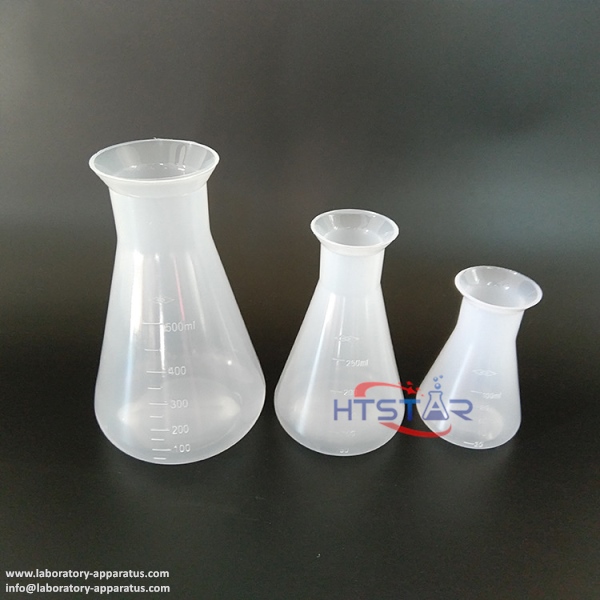Conical Flask Plastic Clear Graduated 50ml to 2000ml Laboratory ...